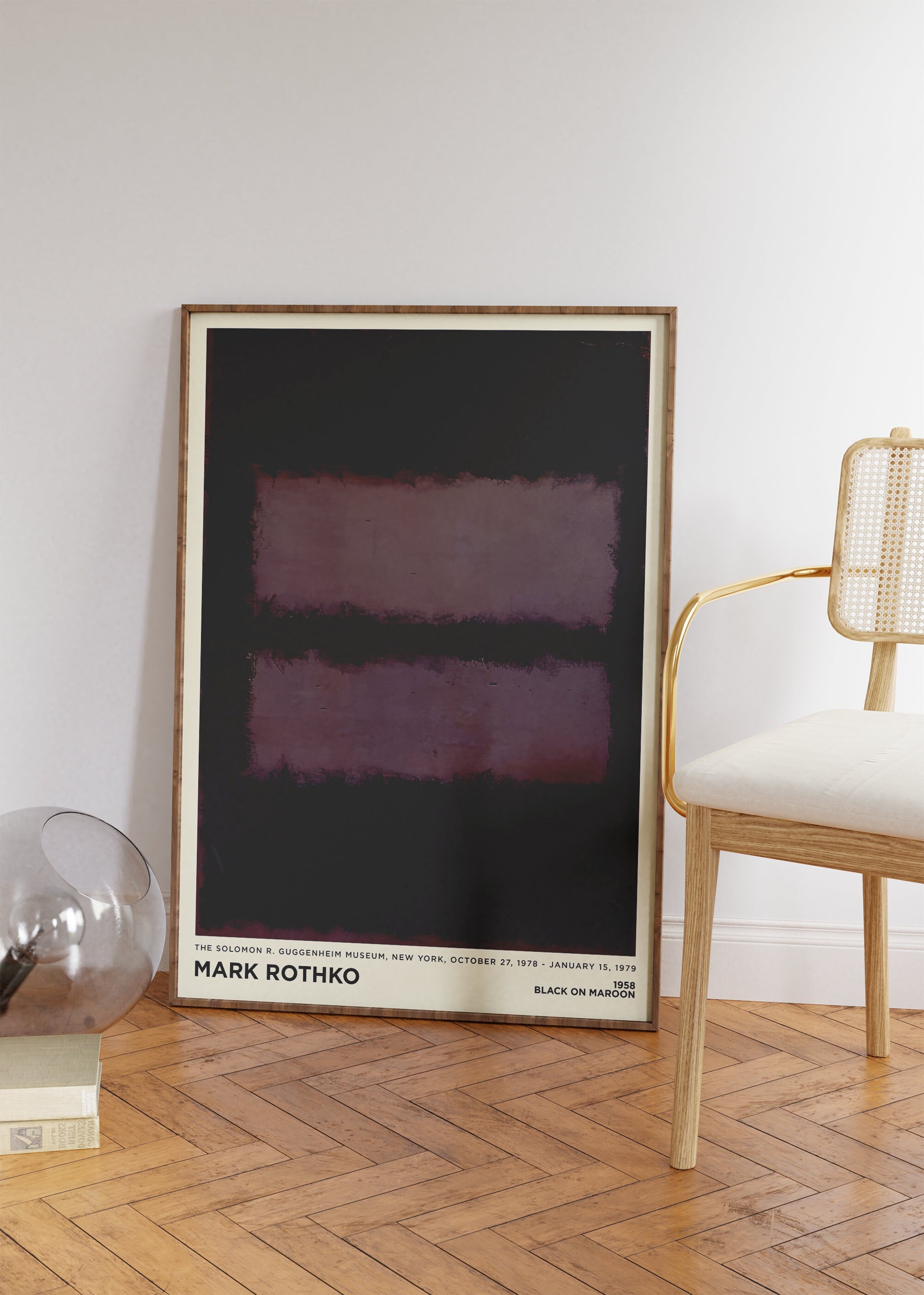 Mark Rothko Print - Dark Purple Painting Large Abstract Canvas Wall Art ...
