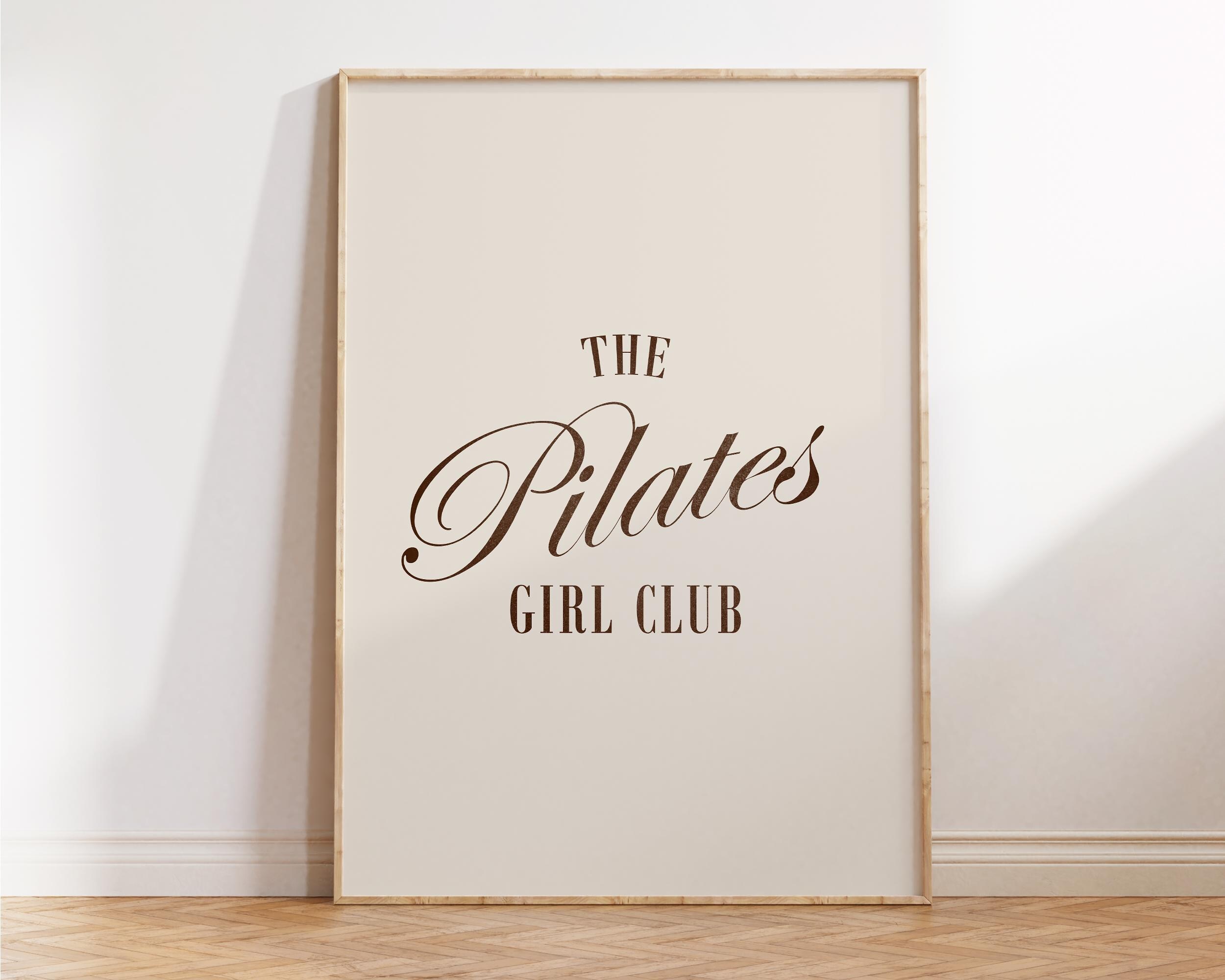 Girly Pilates Club Print - Cute Pilates Wall Art - Aesthetic Pilates ...