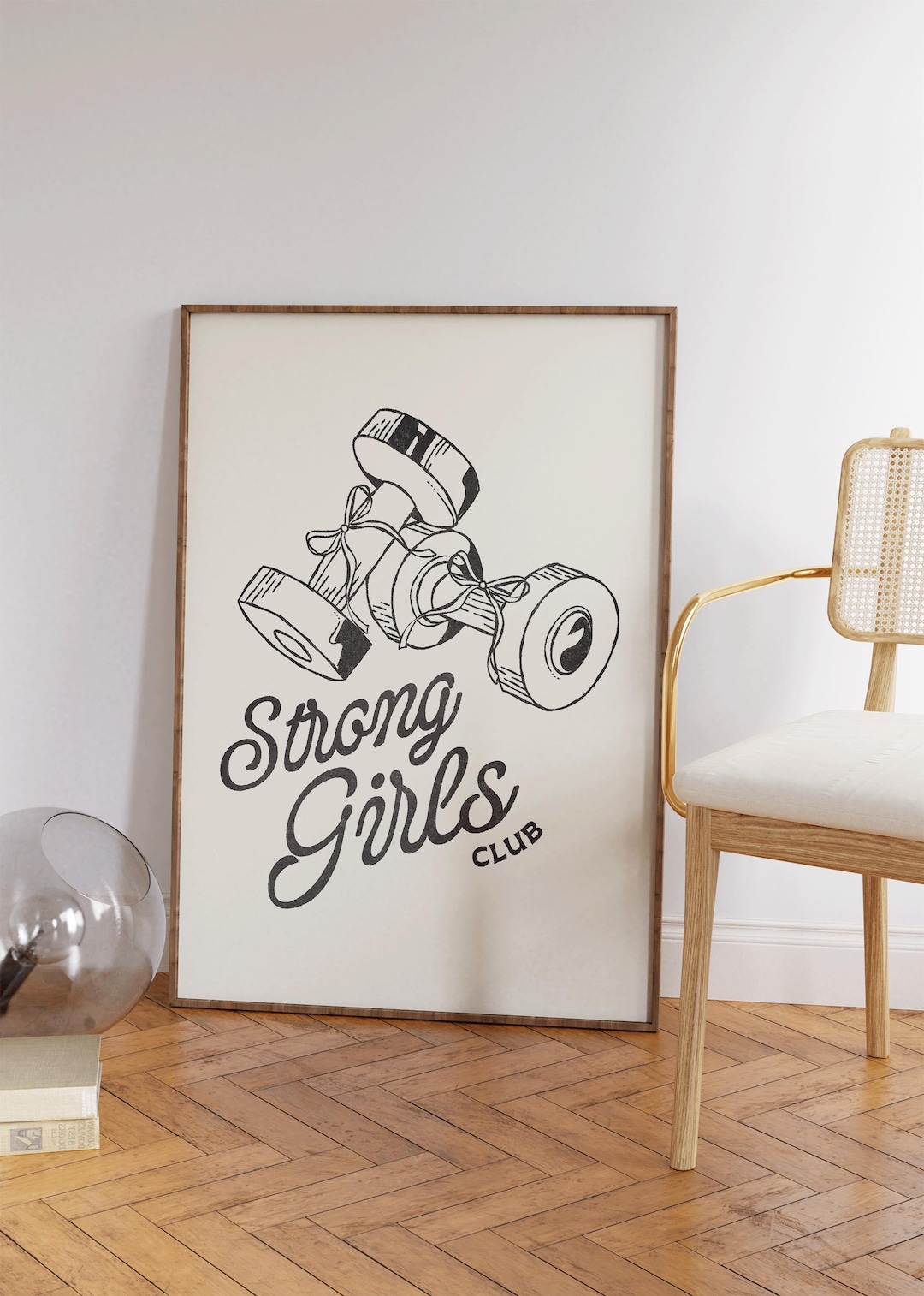 Strong Girls Club - Workout Poster - Gym Wall Decor - Pilates Studio ...