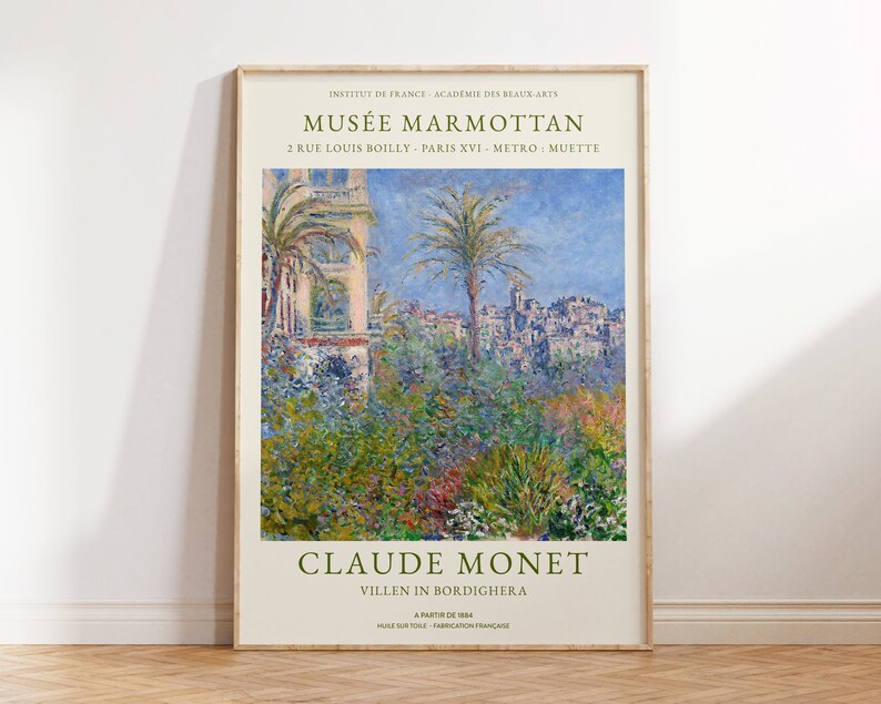 Claude Monet Print - Vintage Beautiful Garden Painting - Nature Wall ...