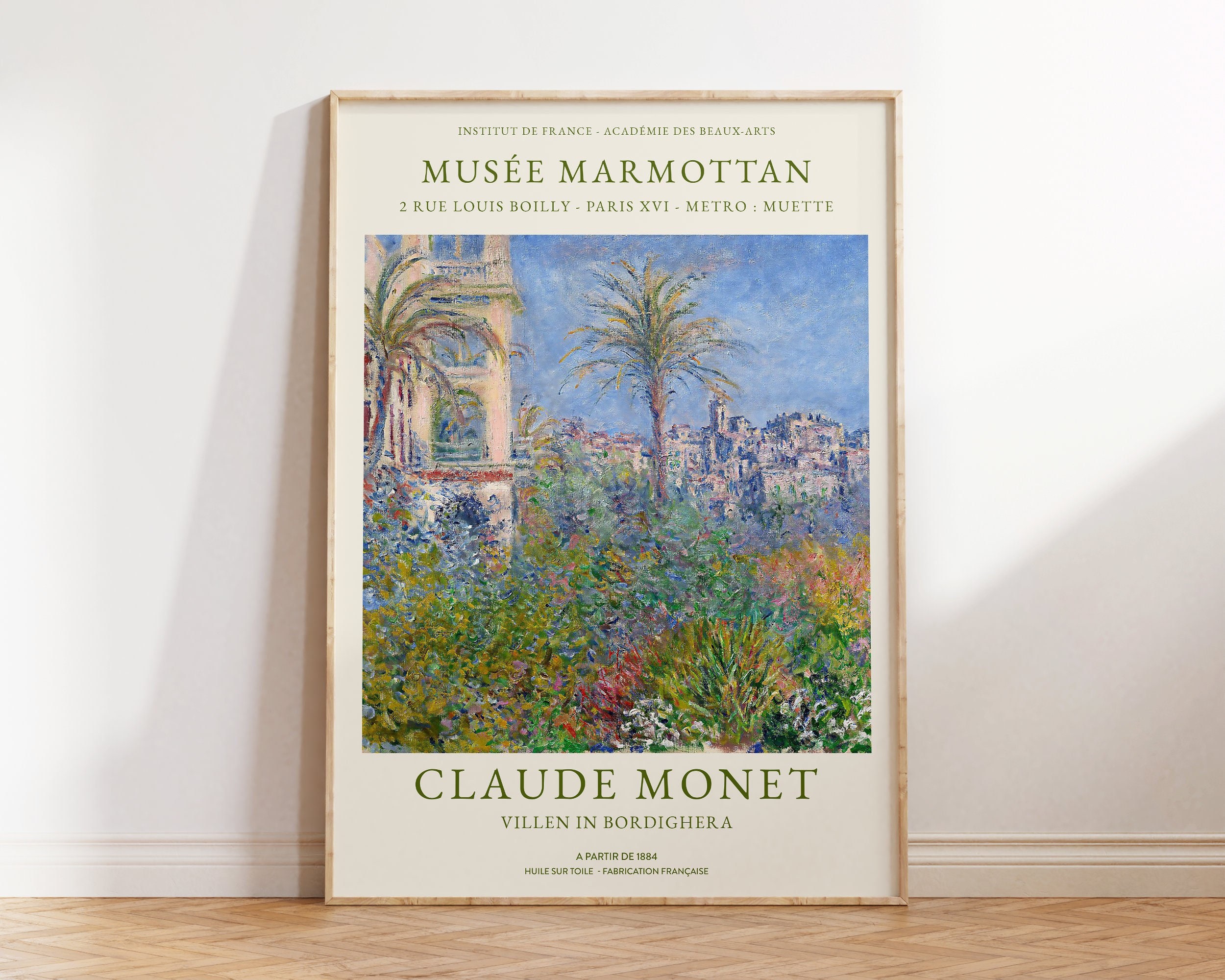 Claude Monet Print - Vintage Beautiful Garden Painting - Nature Wall ...