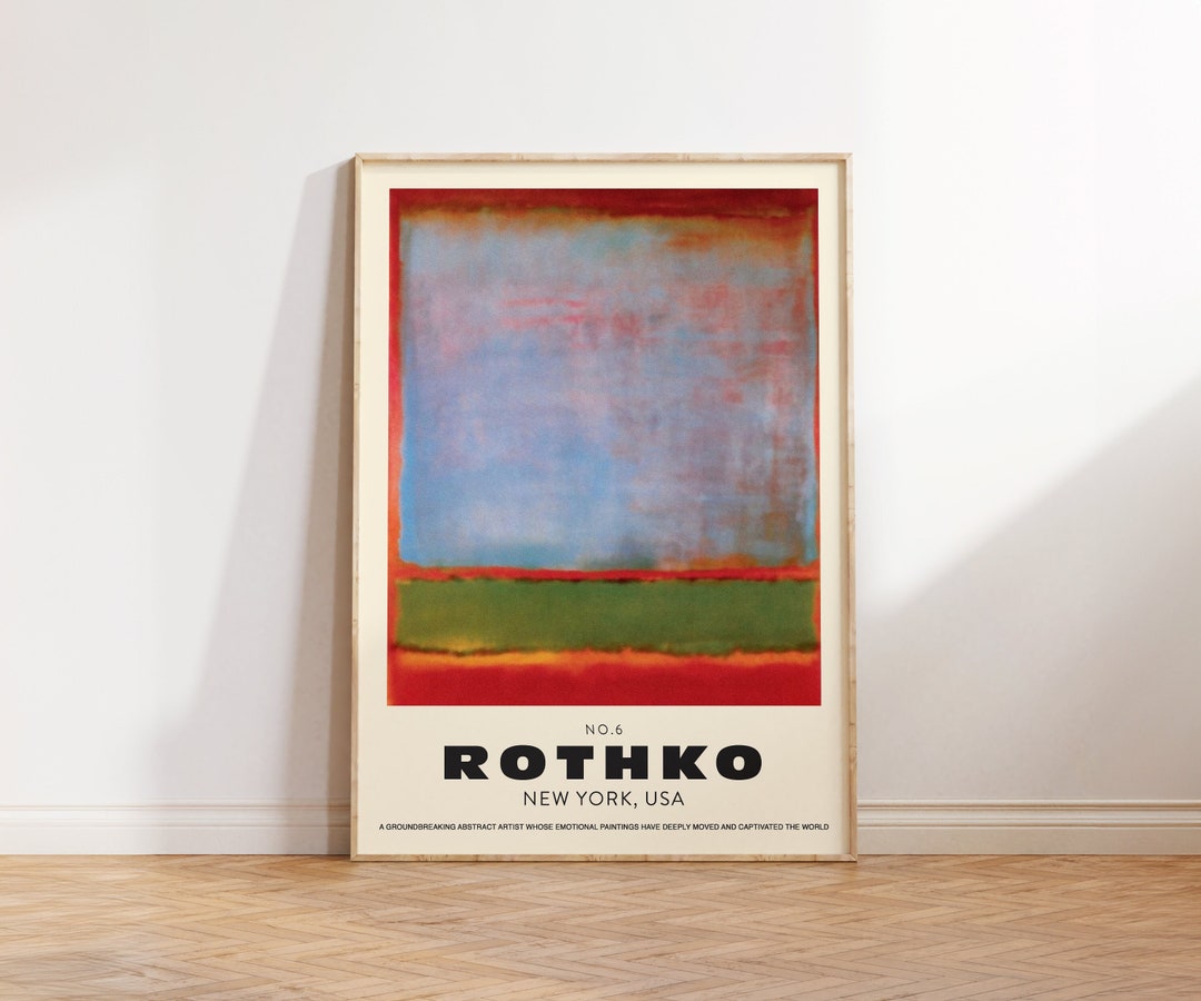 Mark Rothko Print - Red Blue Painting Large Abstract Wall Art for ...