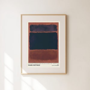 Mark Rothko Print - Black Red Painting Large Abstract Wall Art for ...