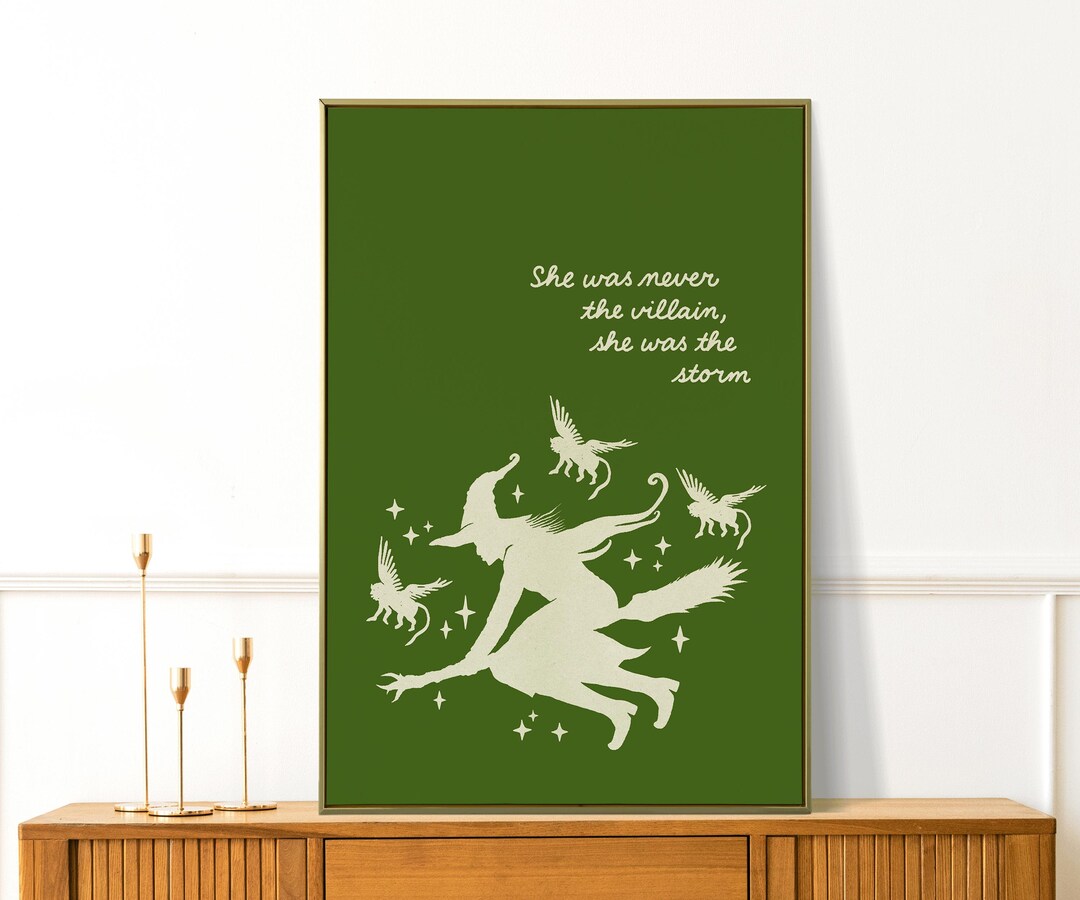 She Was the Storm, Wicked Poster, Wicked Inspired Art, Glinda and ...