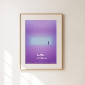 James Turrell Print - Purple Light Poster - Contemporary Modern Wall ...