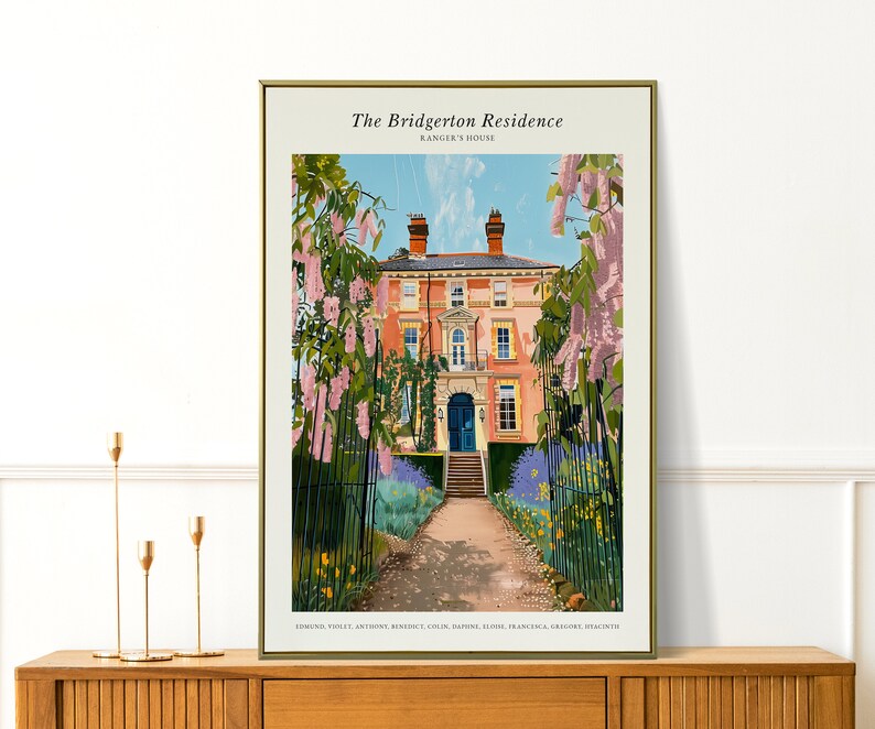 Bridgerton Prints - Bridgerton Merch - Bridgerton Residence House ...
