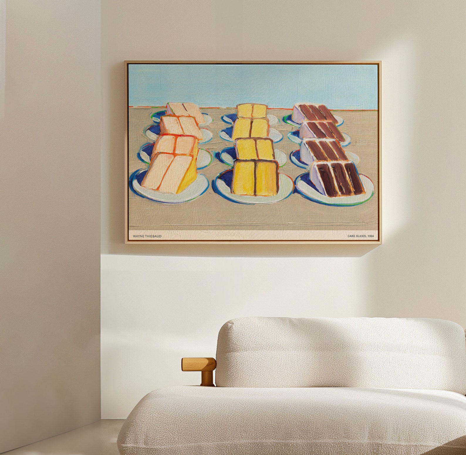 Wayne Thiebaud Print Vintage Cake Slices Painting Kitchen Wall Art and ...