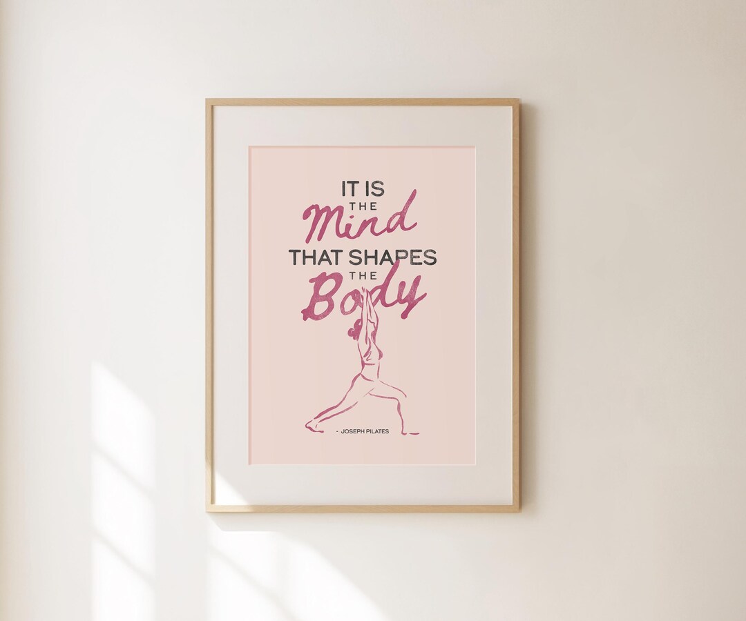 Joseph Pilates Print - Pilates Wall Art - Studio Decor - Gift for ...