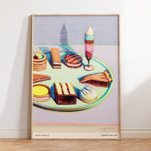 Wayne Thiebaud Print - Vintage Dessert Spread Painting - Kitchen Wall ...