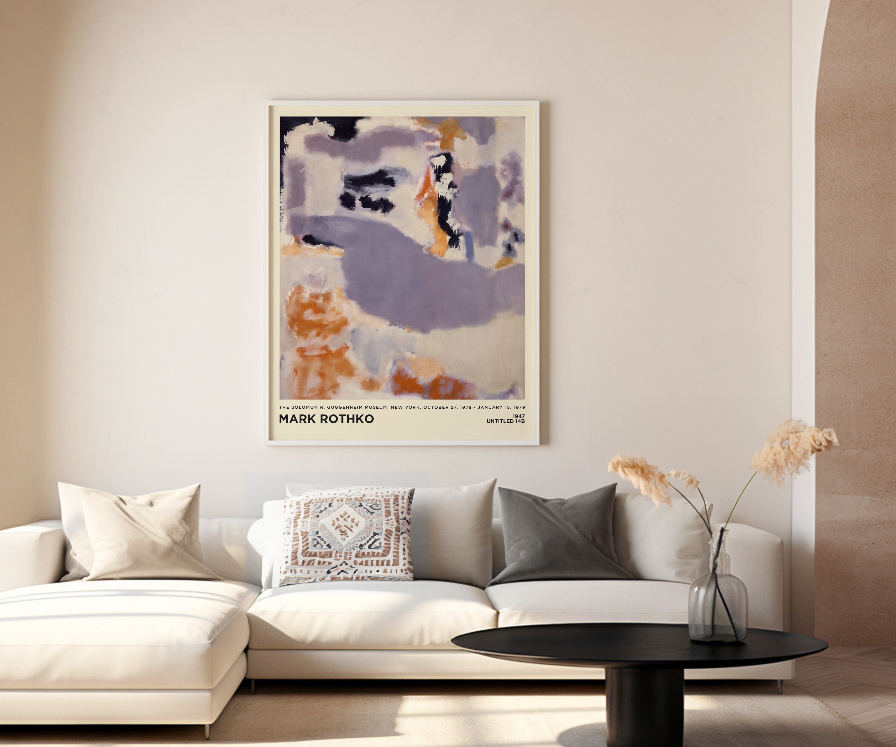 Mark Rothko Print Purple Painting Large Abstract Wall Art for Living ...