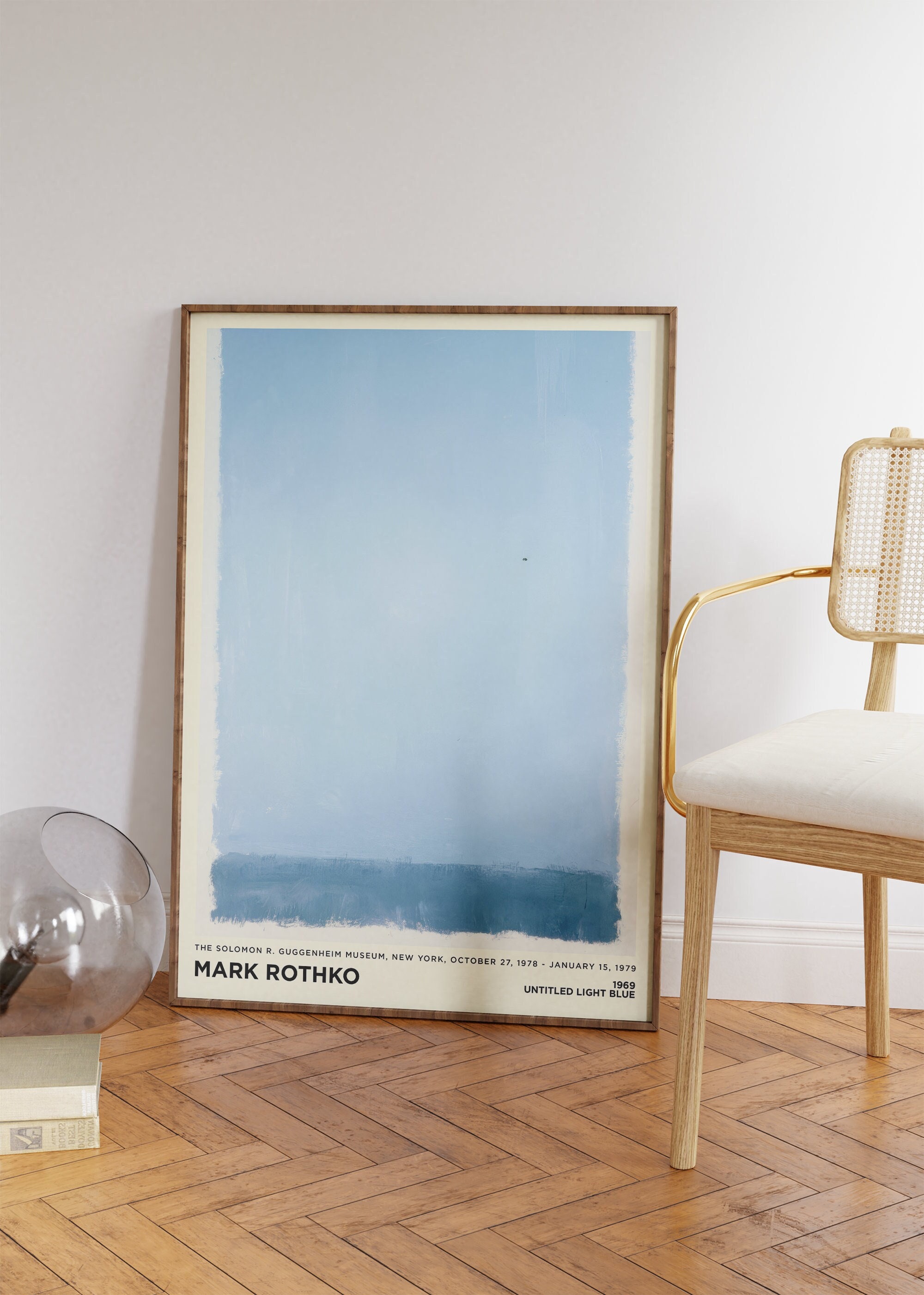 Mark Rothko Print Light Blue Beige Painting Large Abstract Wall Art for ...