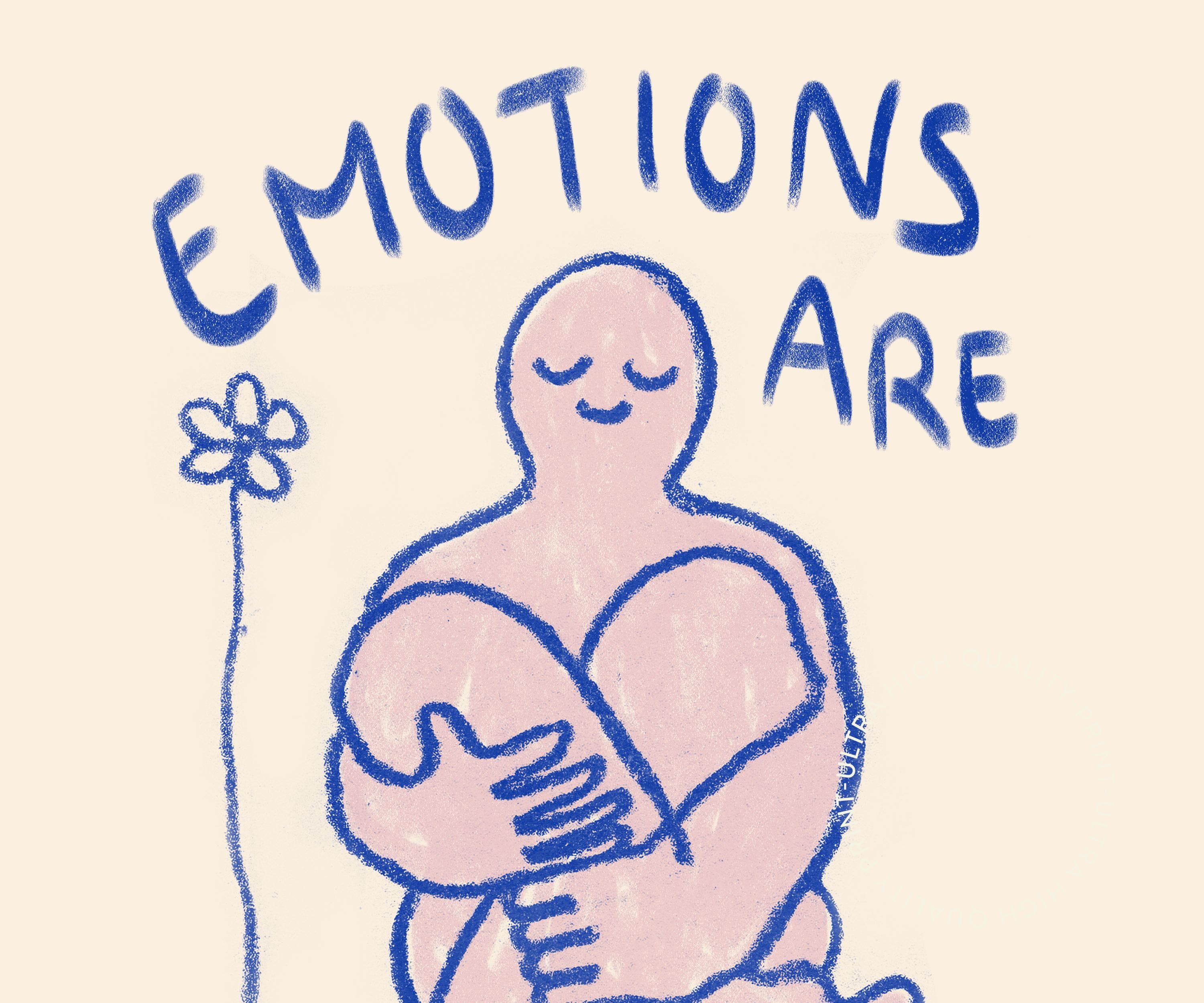 Emotions Make Us Human - Heart Art - Inspirational Poster - Preppy ...