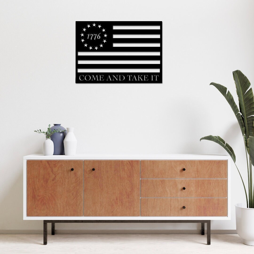 1776 Come and Take It Metal Sign Custom American Sign Home Sign Gadsden ...