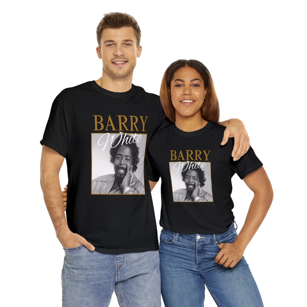 BARRY White Shirt Vintage Style Tee, Unisex Heavy Cotton Tee - Etsy