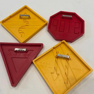 Vintage Hoda Wall Decor Set of 4 Miniature Road Signs. Made in the USA ...