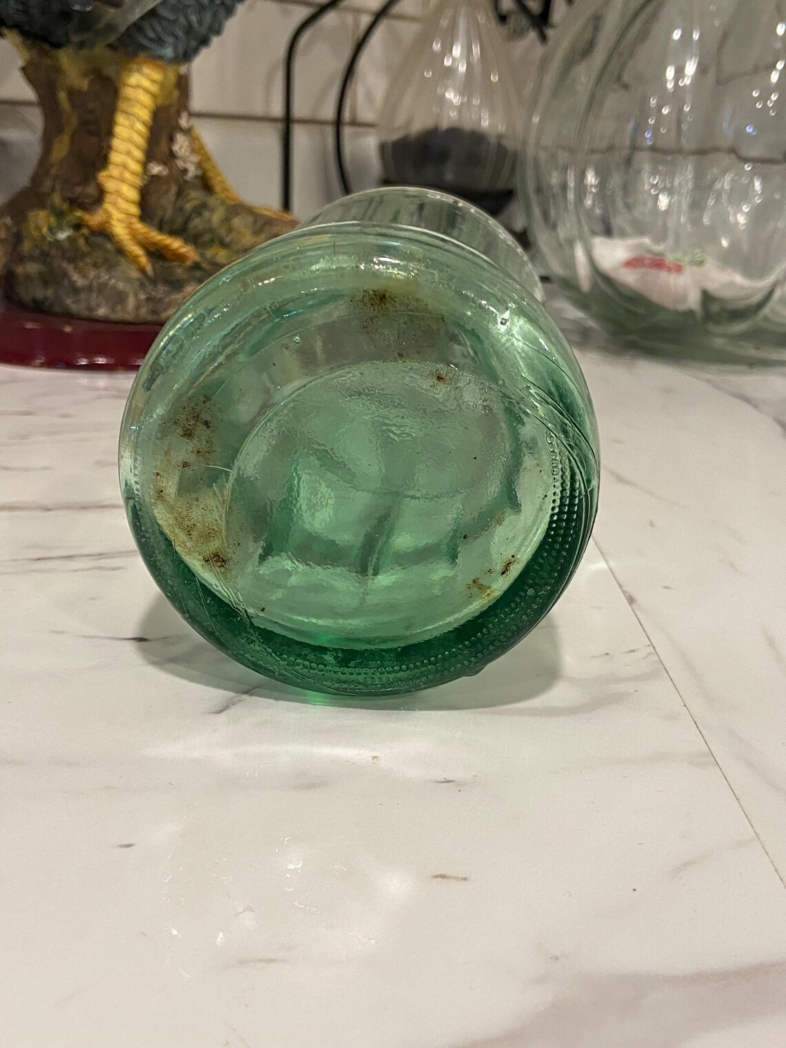 1970’s Vintage GREEN Coca-cola 32oz Returnable Bottle With Metal Screw ...