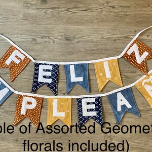 Custom Fabric Welcome Bunting Banner Sustainable Reusable Decor ...