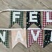 Custom Fabric Feliz Navidad Banner, Fabric Spanish Holiday Bunting ...