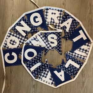 Custom Fabric Congratulations Banner, Congrats Bunting- Sustainable ...