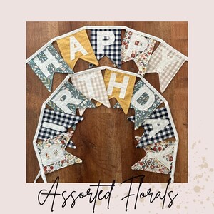 Custom Fabric Welcome Bunting Banner- Sustainable Reusable Decor ...