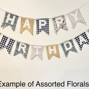 Custom Fabric Welcome Bunting Banner Sustainable Reusable Decor ...