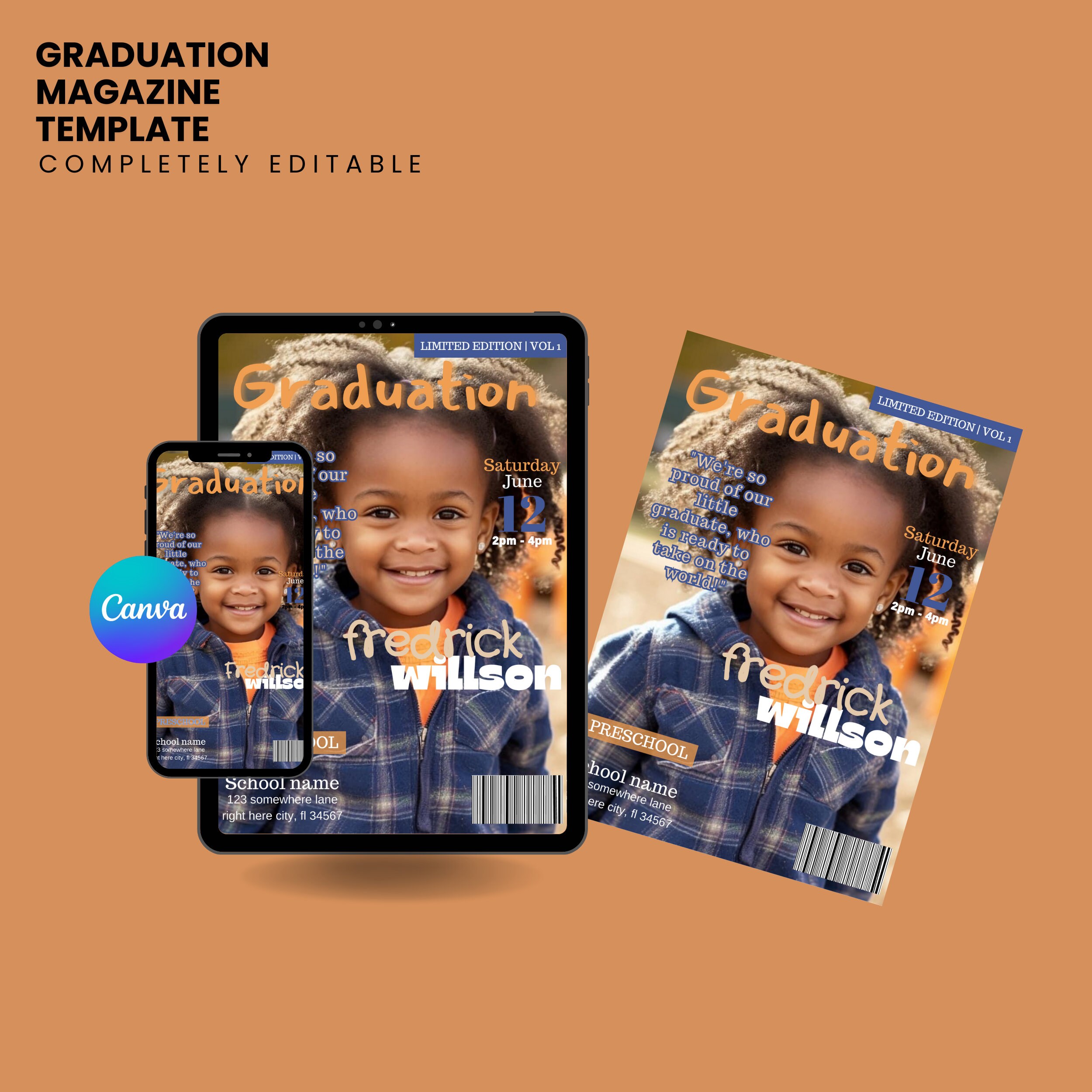 2024 Preschool Graduation Invitation, Kindergarten Pre K Graduation ...