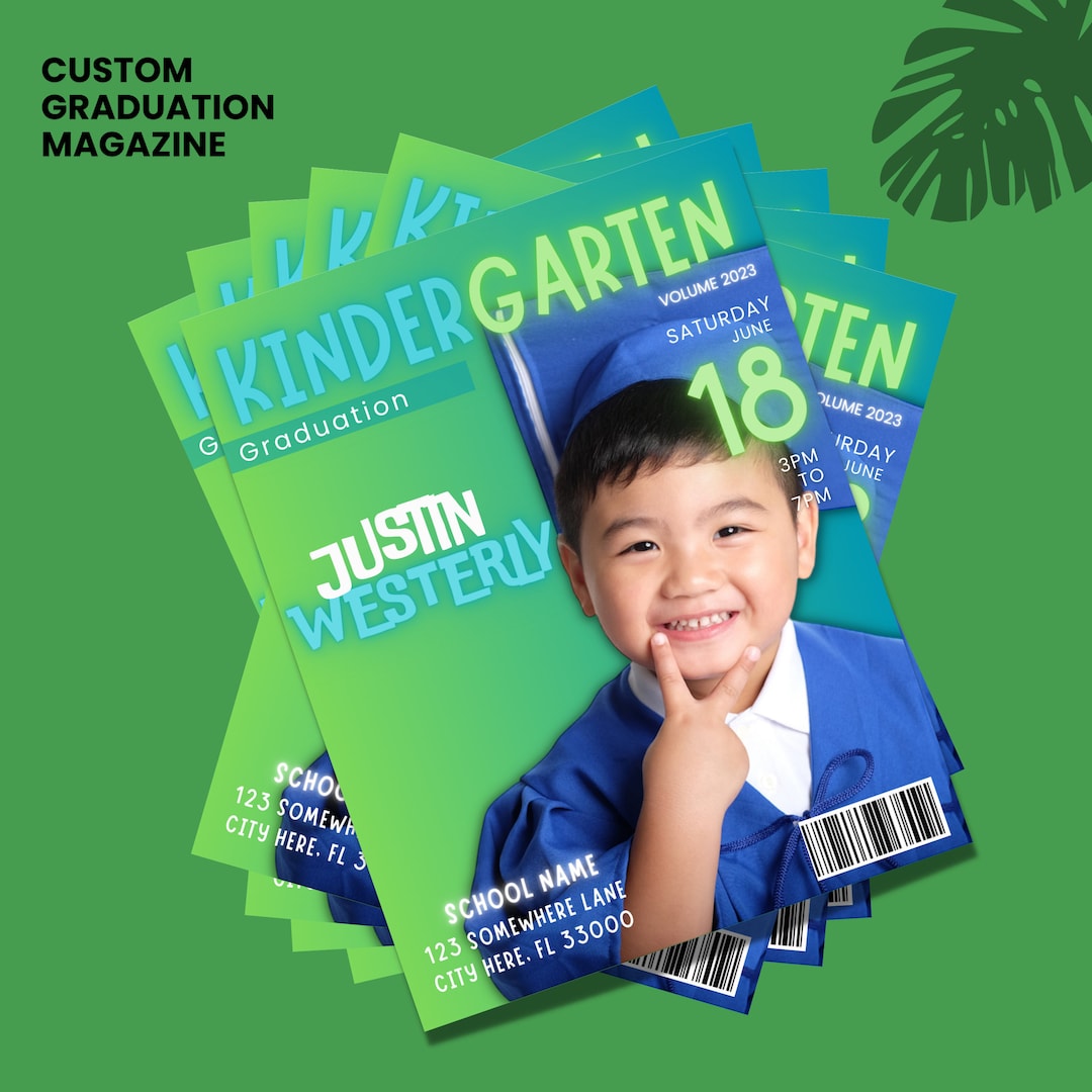 CUSTOM Preschool Graduation Celebration Invitation, Prek Announcement ...