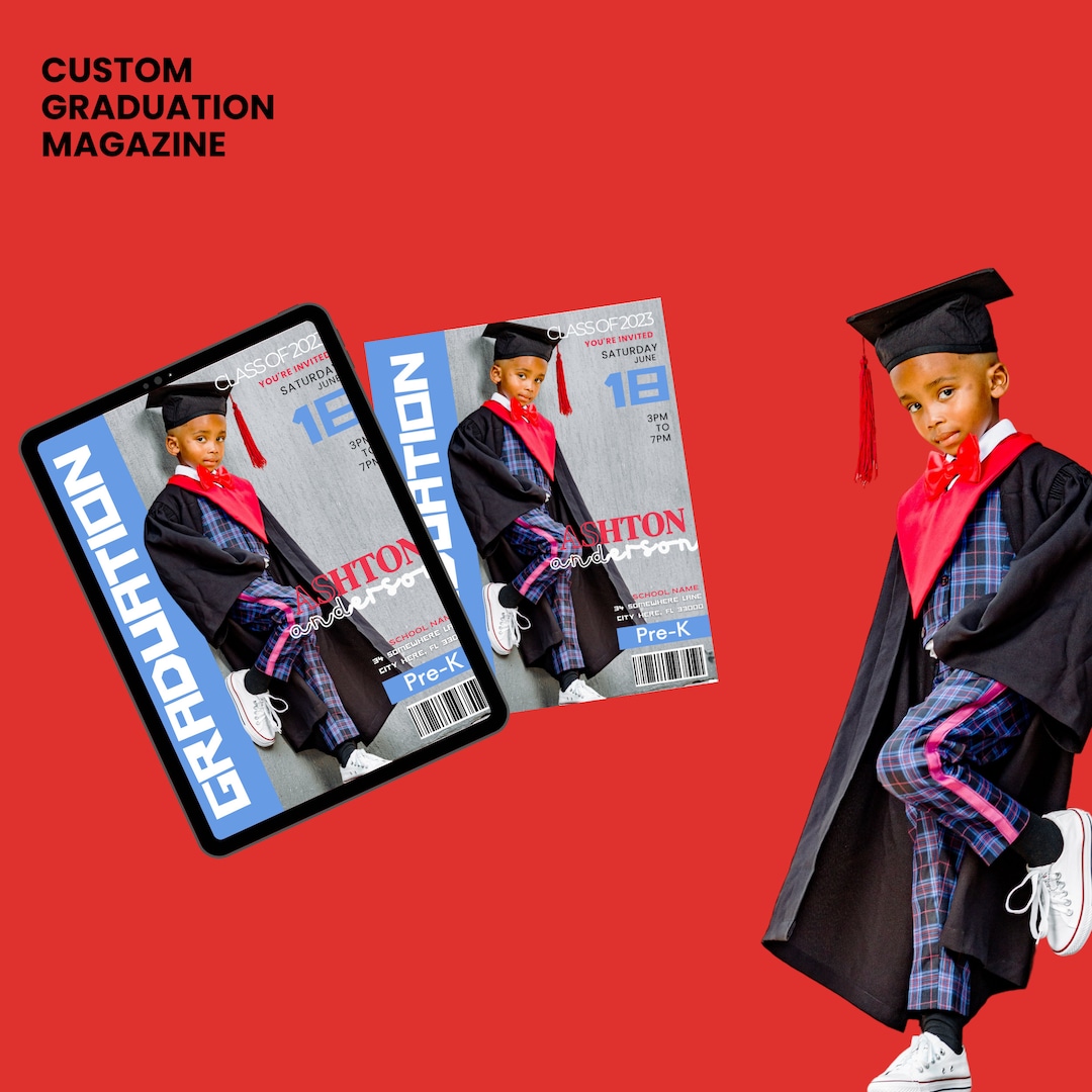 CUSTOM Preschool Graduation Celebration Invitation, Prek Announcement ...