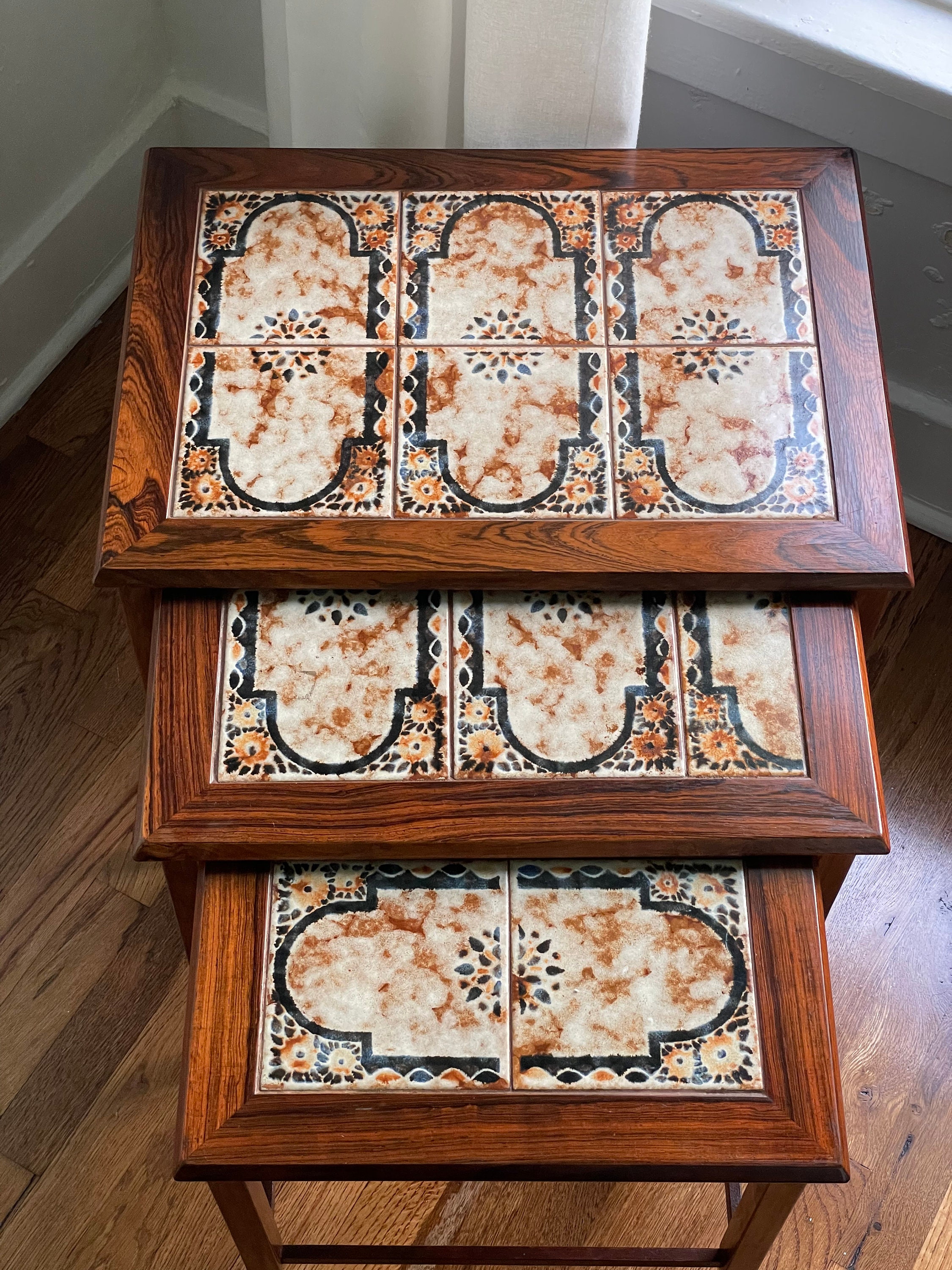 Danish Mid Century Nesting Tables - Etsy