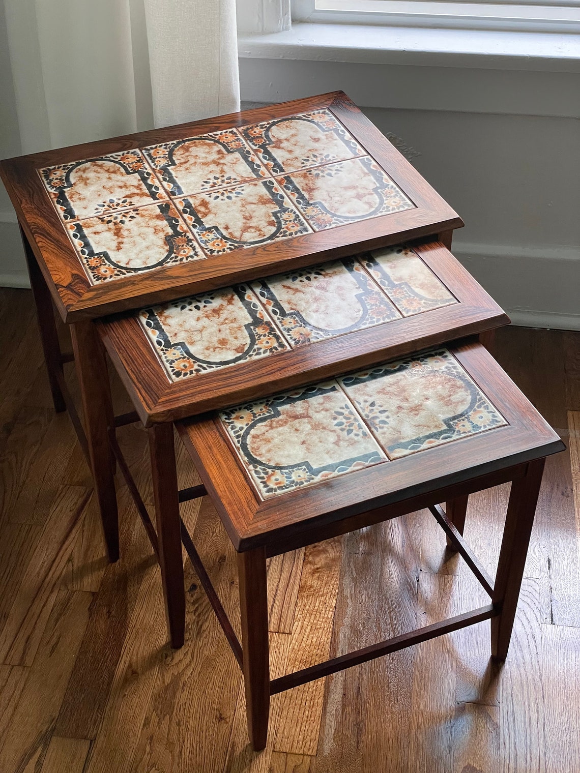 Danish Mid Century Nesting Tables - Etsy