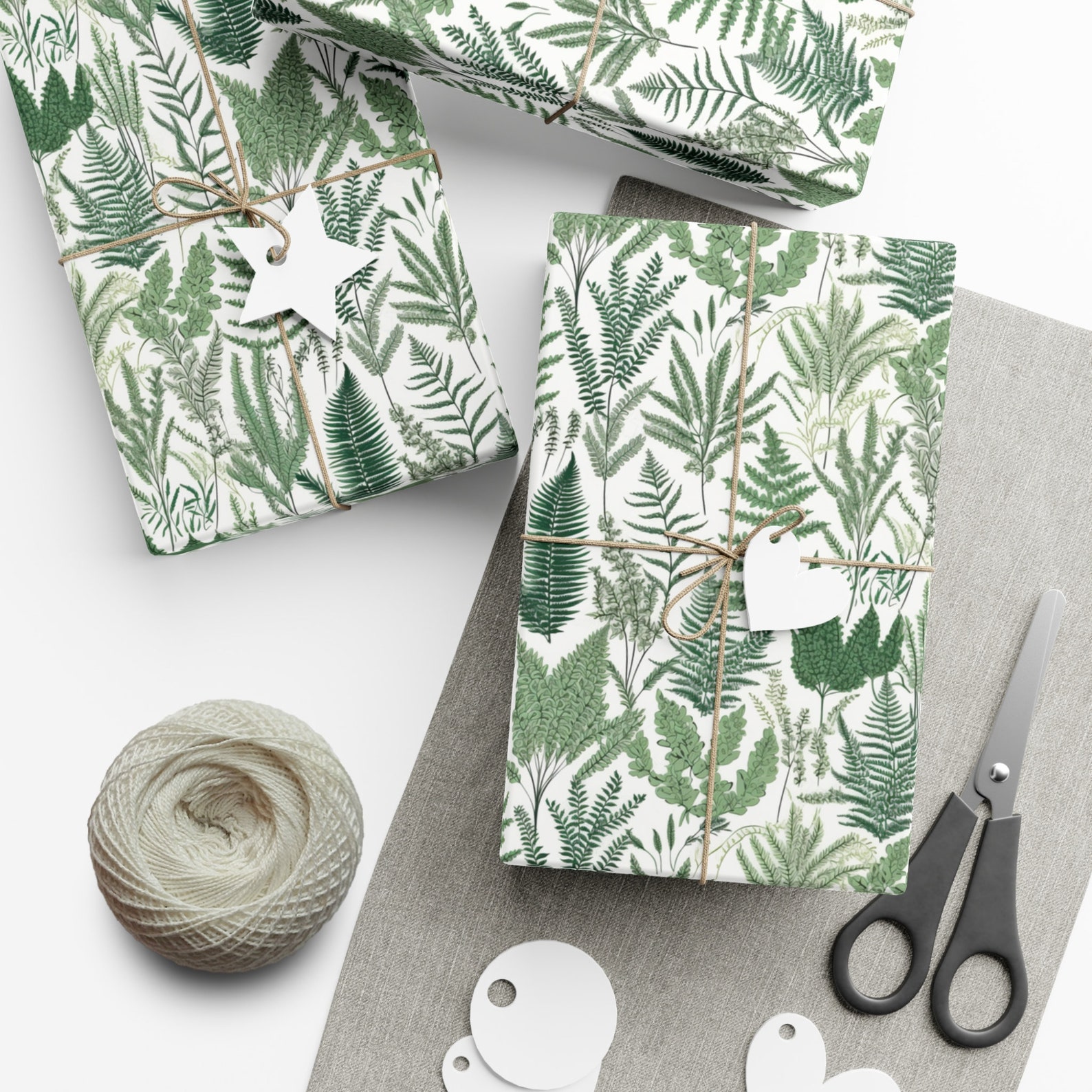 Fern Gift Wrapping Paper, Botanical Gift Wrap, Nature-inspired, Fern ...