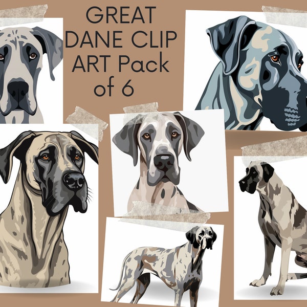 Great Dane Svg - Etsy