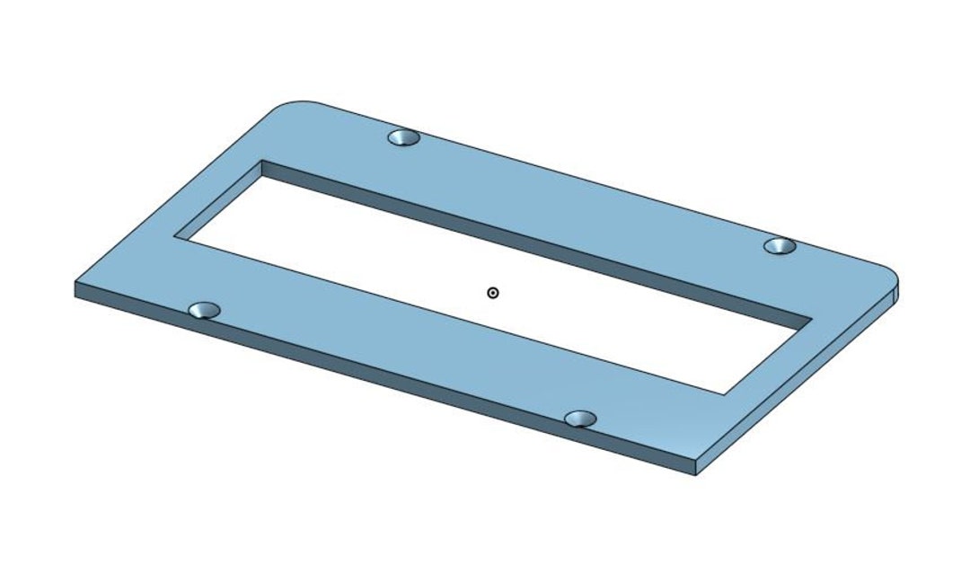 Flat Plate With DIN 1 Cutout for Posted Tablet Holder - Etsy