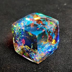 52 CT Natural Rainbow Color Cube Cut Mystic Topaz Certified Gemstone - Etsy