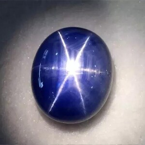 Natural 6 Buds Blue Star Sapphire 15-20 CT Oval Shape Loose Certified ...