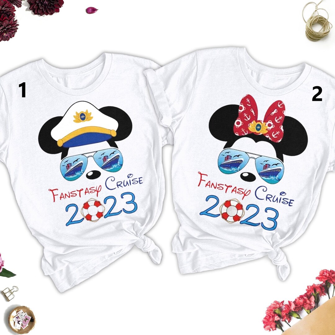 Iconic Mouse Head Characters Symbol Valentine Couple Matching T-shirt ...