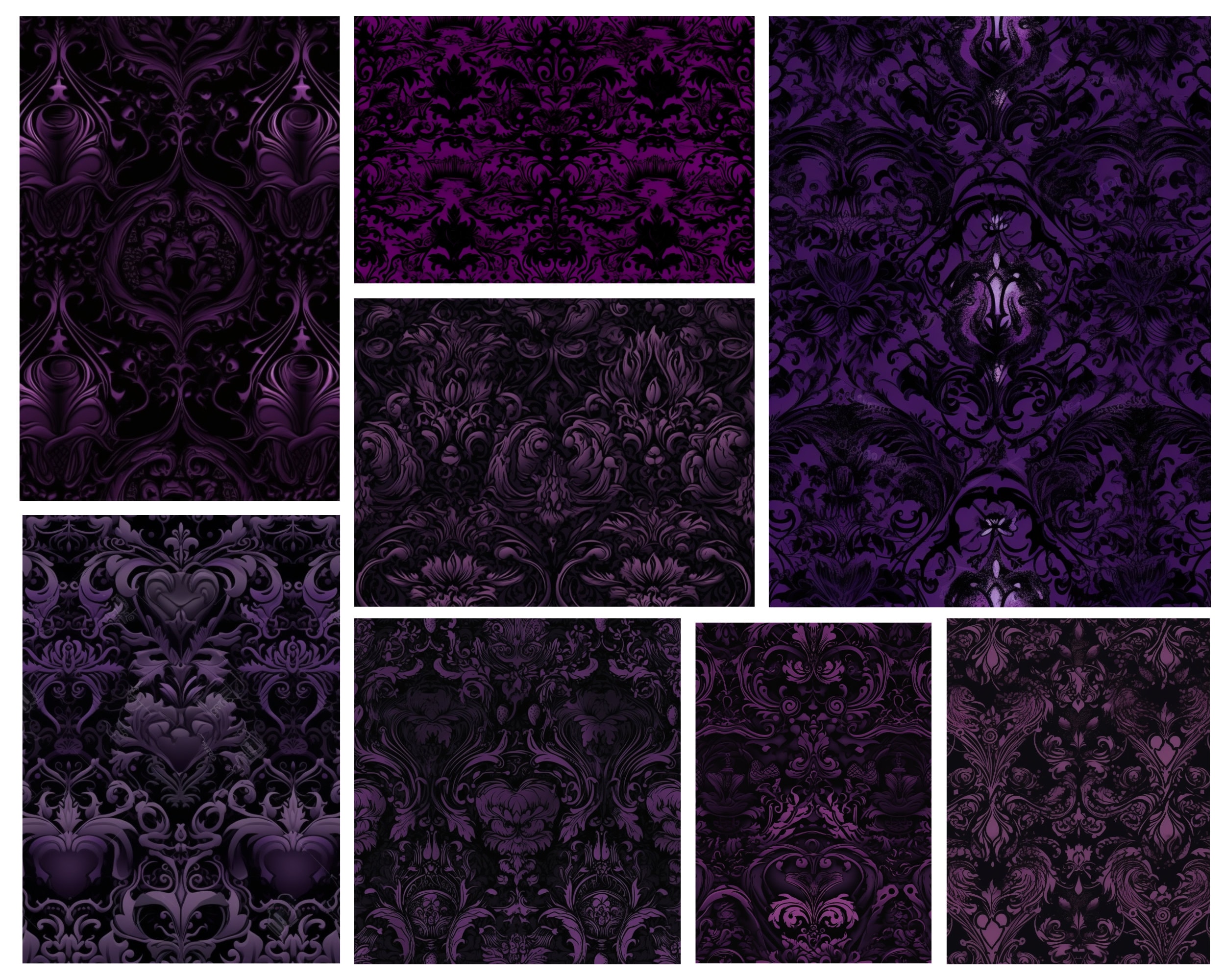 Vampire Heart Digital Paper, Halloween Seamless Digital Pattern Gothic ...