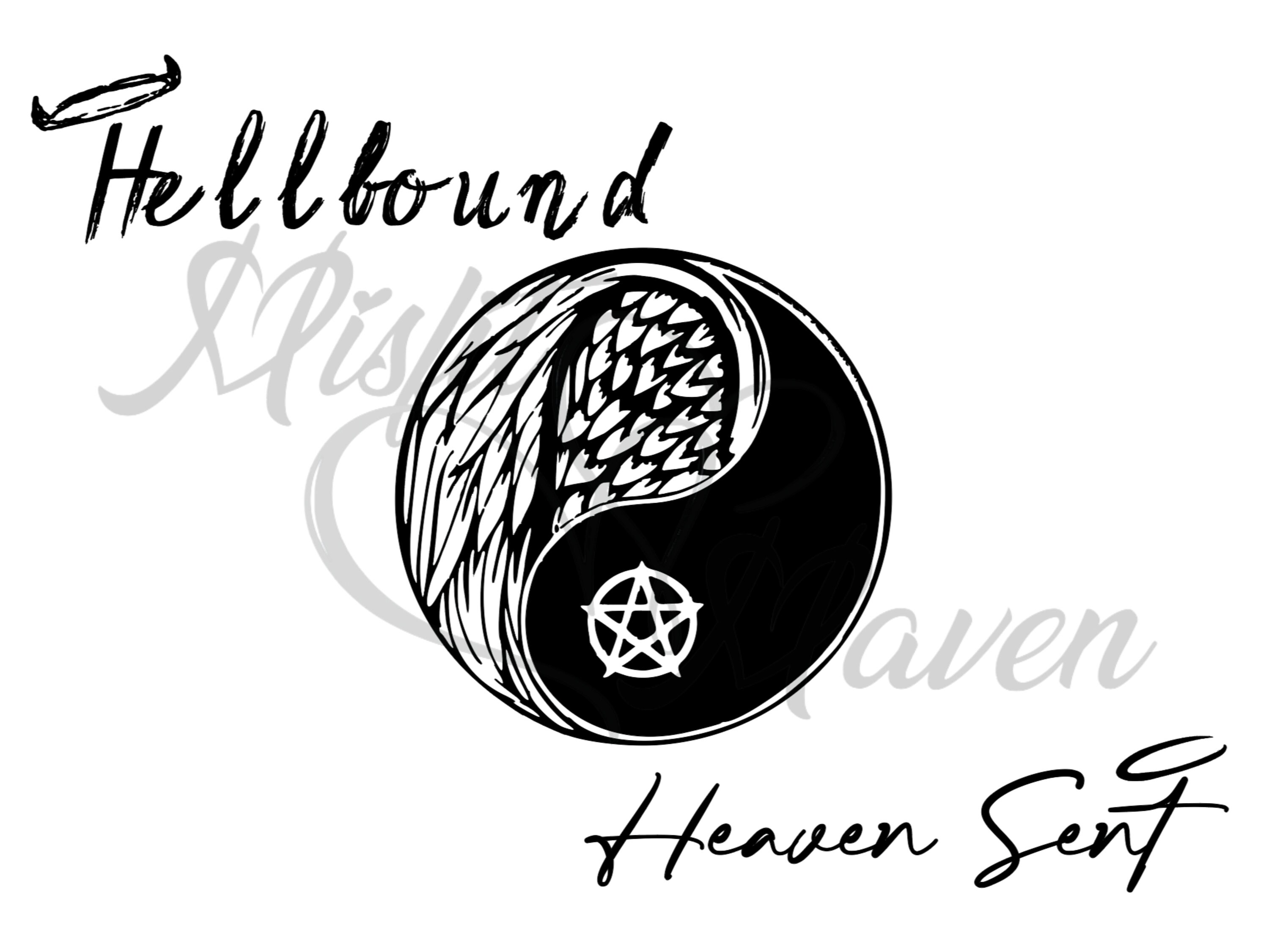 Hellbound Heaven Sent SVG PNG Cricut Heaven Svg Misfit Svg - Etsy