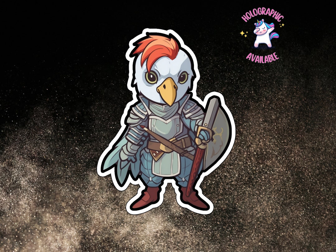 TTRPG Animal Sticker Orval Chicken Paladin Sticker a - Etsy