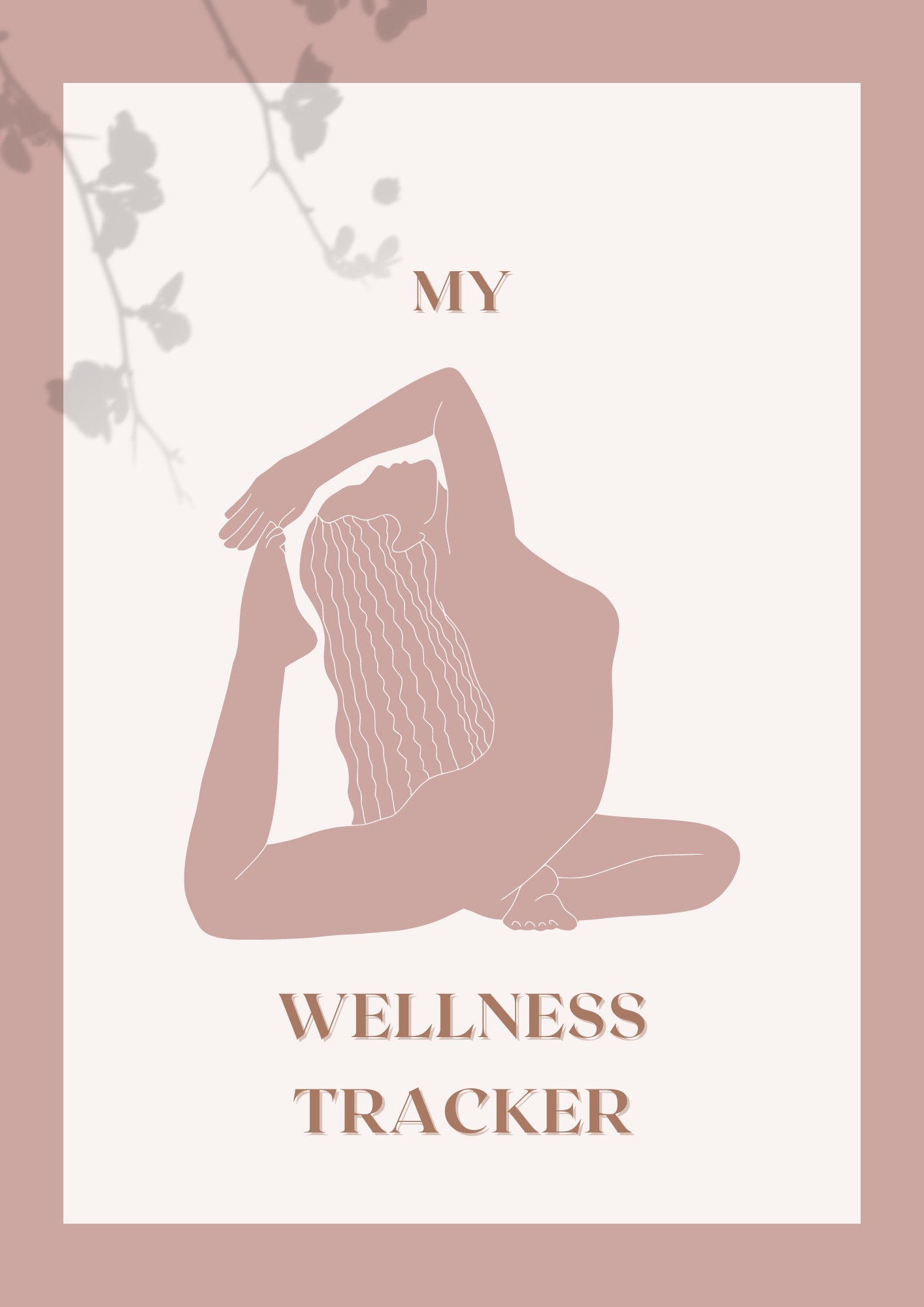 Wellness Tracker Editable Digital Tracker Mindfulness Tracker Self Care ...