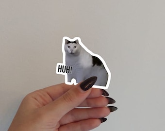 Huh Cat SVG PNG JPG Funny Meme Digital Download Sticker T-shirt Design ...