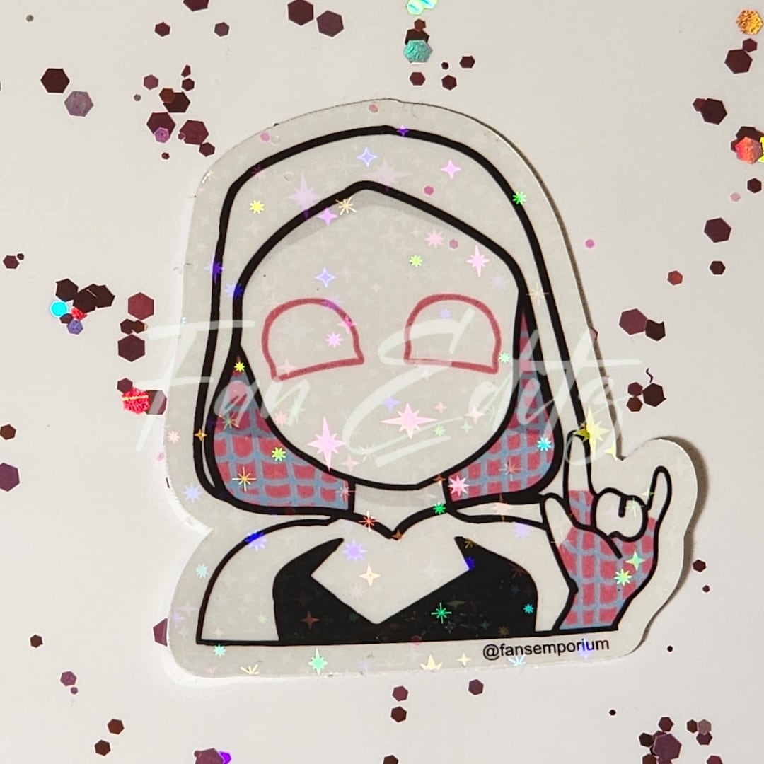Spider-gwen Sticker, Spider-verse Sticker, Premium Sticker, Across the ...