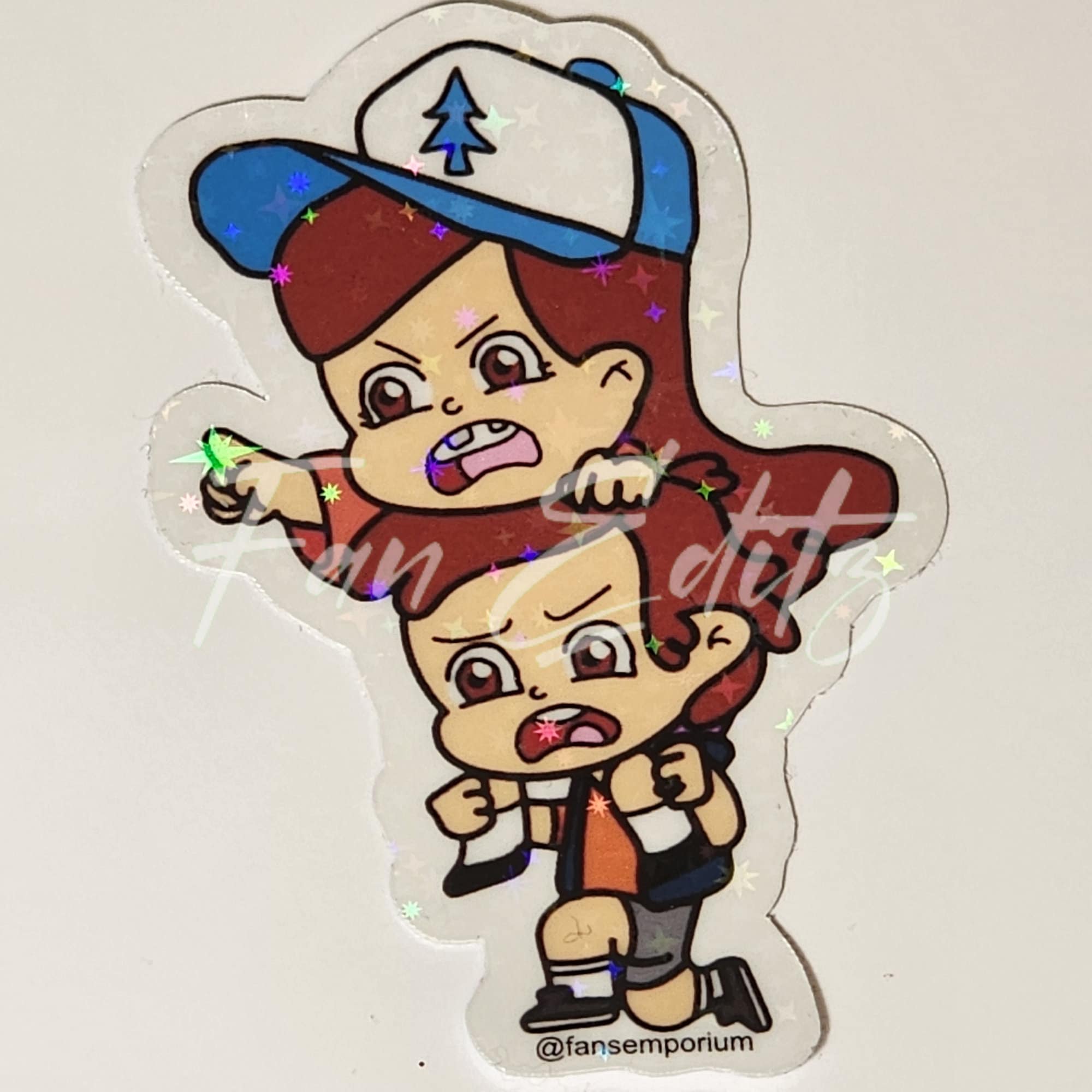 Dipper and Mabel Sticker, Gravity Falls Sticker, Premium Sticker ...