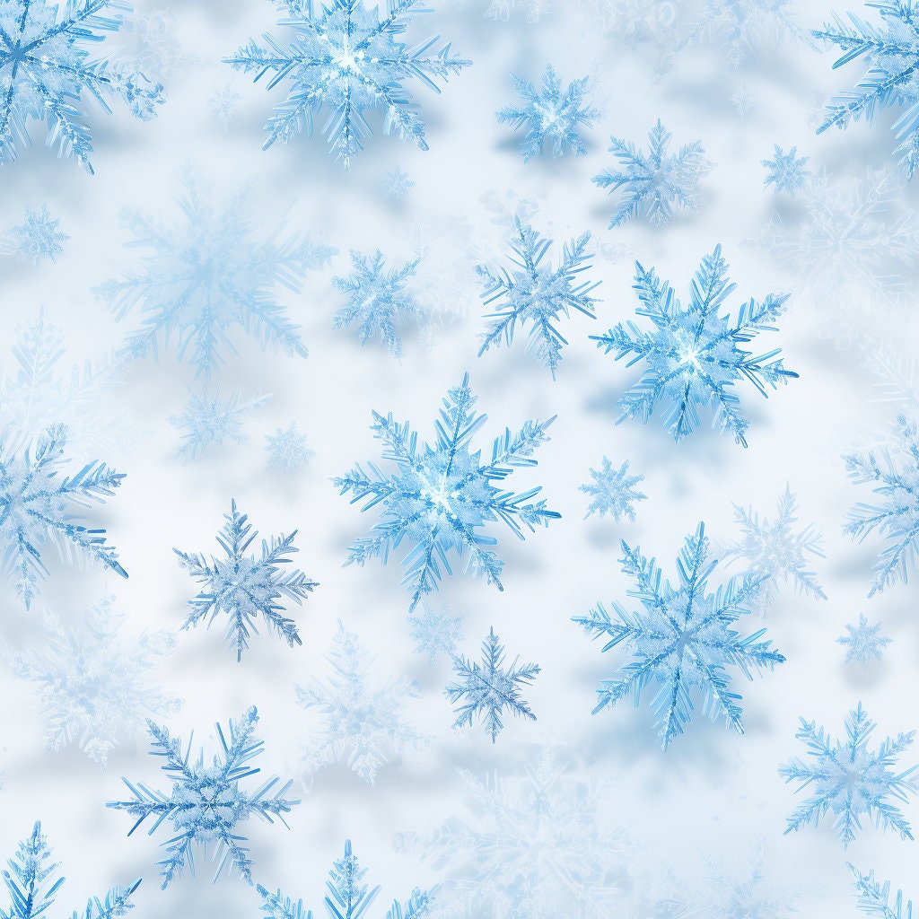 Frosted Snowflakes: Frozen Seamless Tile Art - Perfect for Backgrounds ...