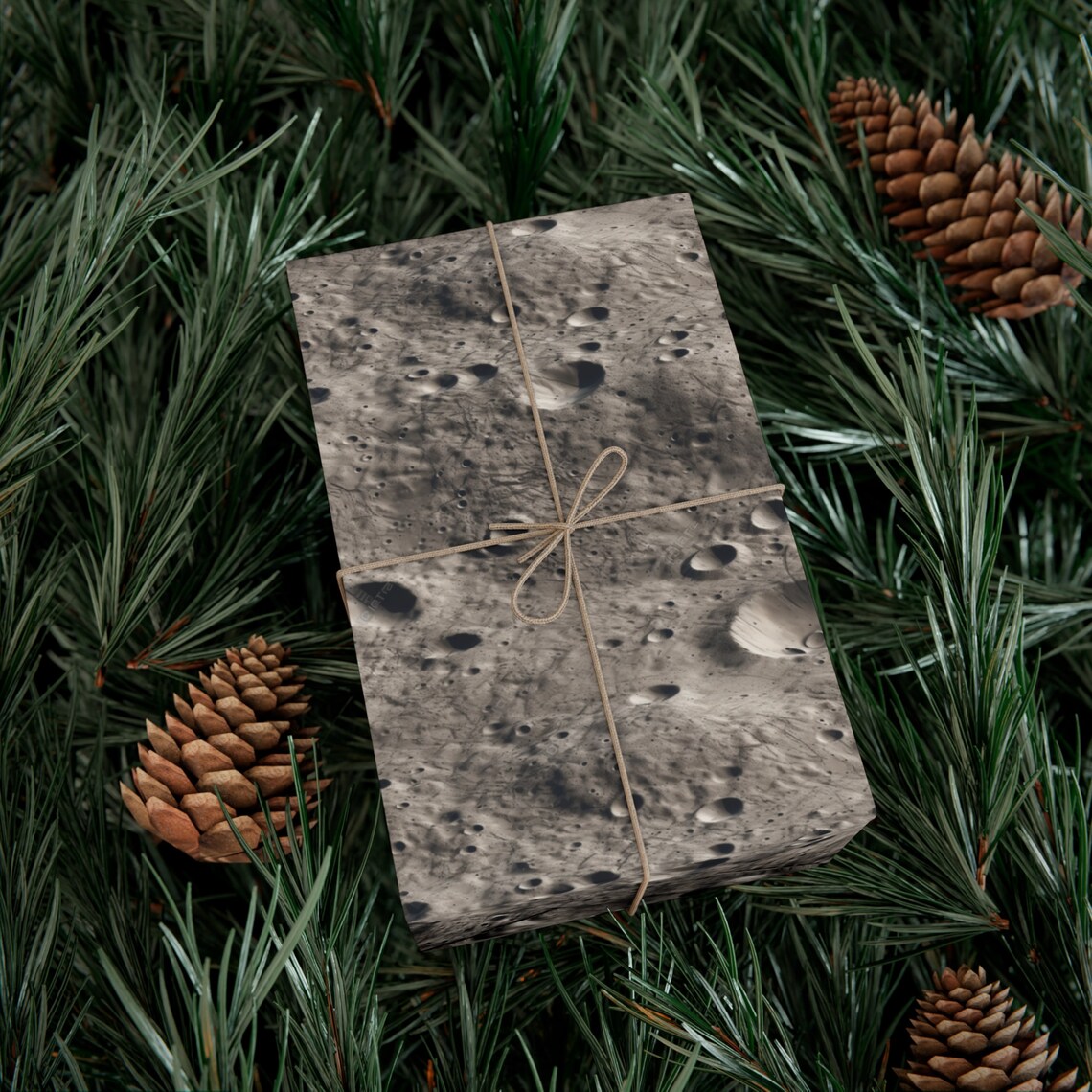 Lunar Surface: Premium Gift Wrap - Decorative Repeating Moon Pattern ...