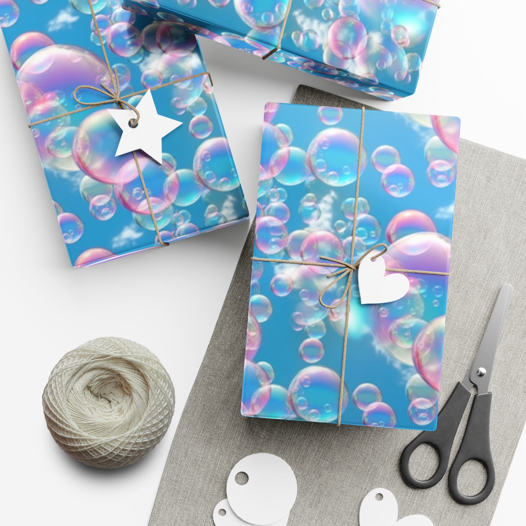 Bubble Mirage: Premium Gift Wrap - Decorative Repeating Pattern, Matte ...