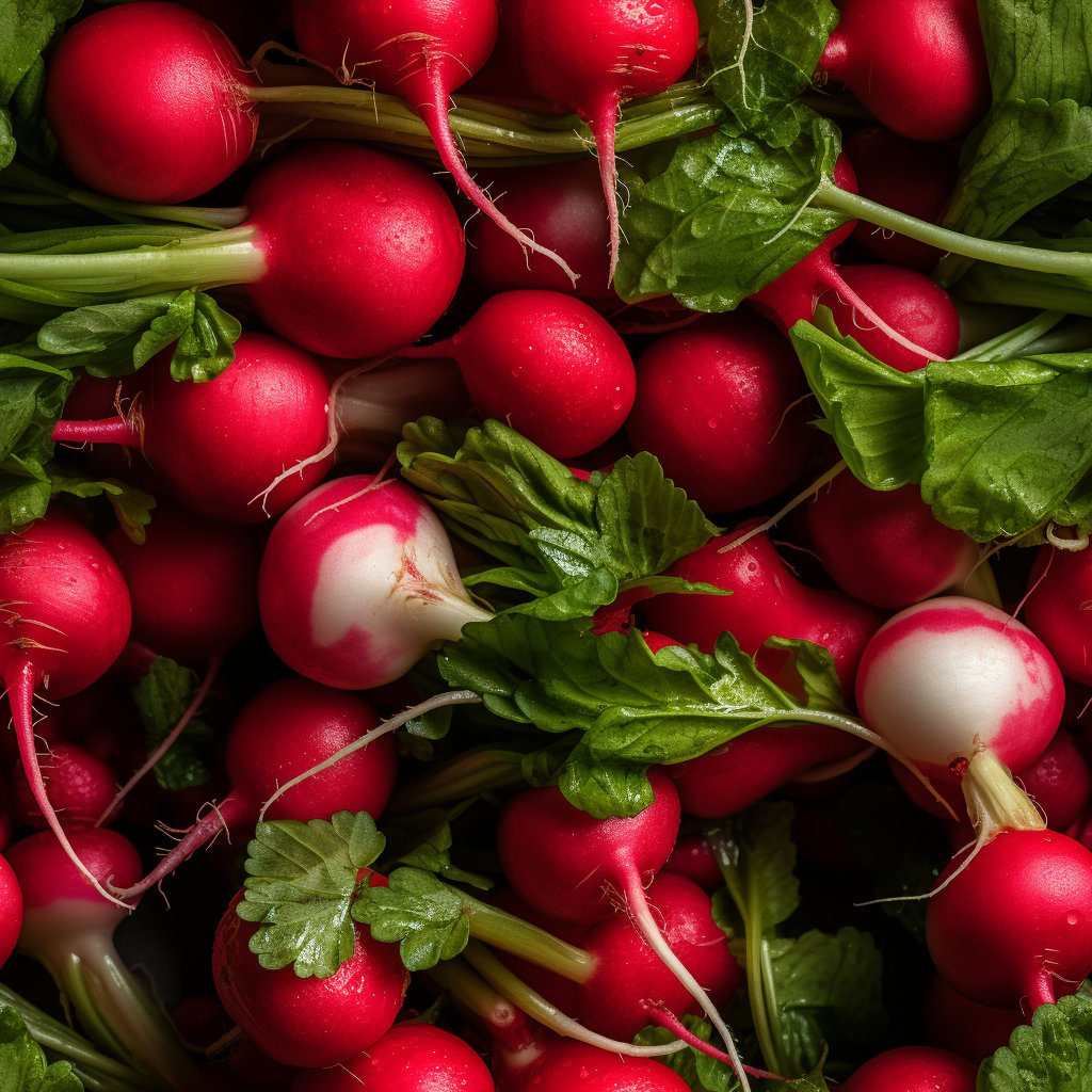 Radiant Radishes: Veggie Seamless Tile Art - Perfect for Backgrounds ...