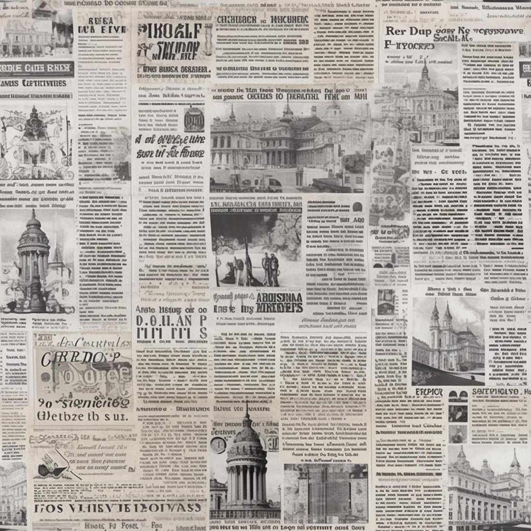 Newspaper Print V2: Distinctive Seamless Tile Art - Perfect for ...