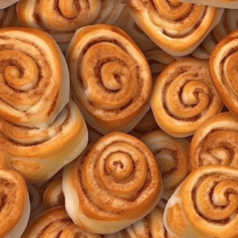 Cinnamon Scrolls: Delicious Seamless Tile Art - Perfect for Backgrounds ...