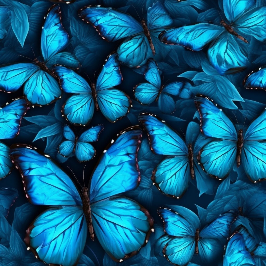 Azure Wings: Stunning Seamless Tile Art - Perfect for Backgrounds and ...